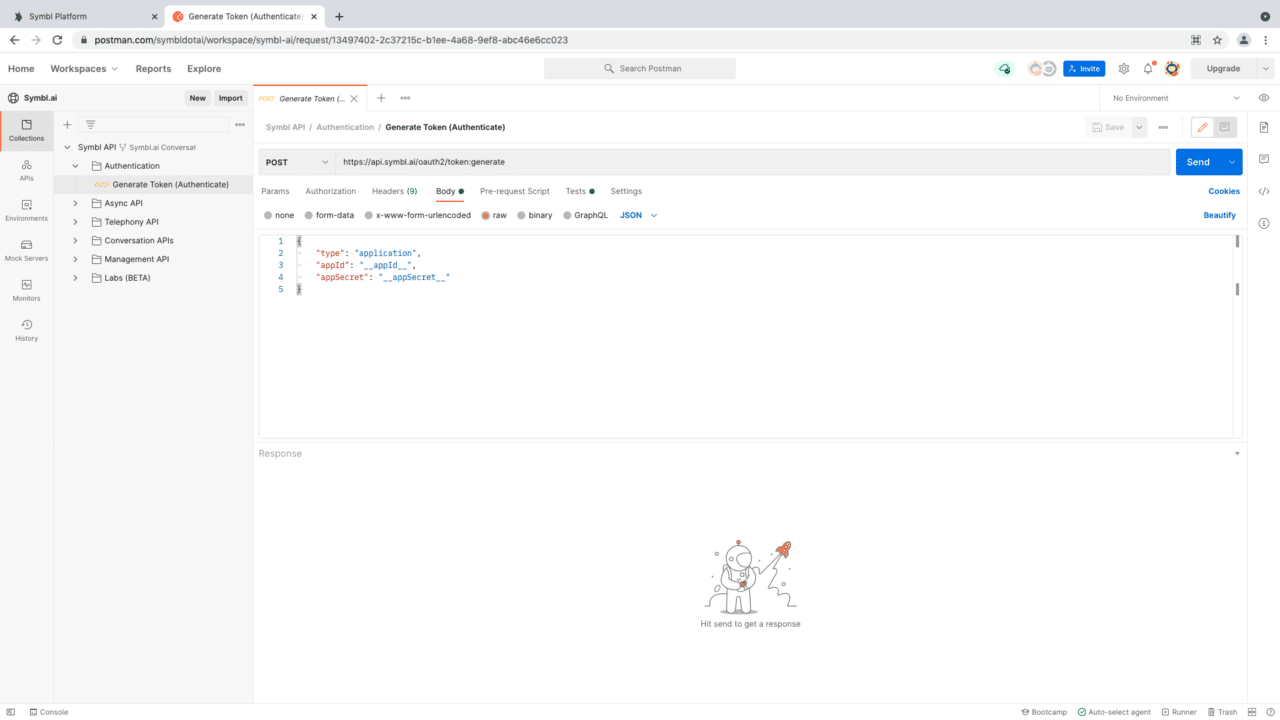 Git, Fork, or Clone Symbl.ai’s Postman Workspace | Symbl.ai