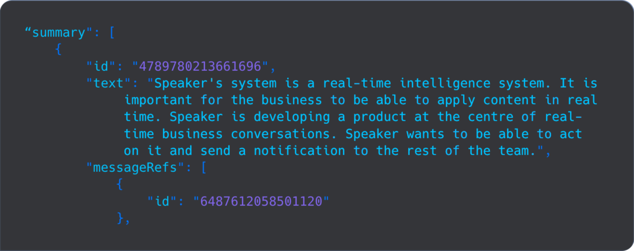 Summarization | Symbl.ai
